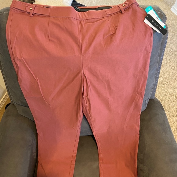 Violets & Roses | Pants & Jumpsuits | Womens Size 8w Dark Pinkmauve ...